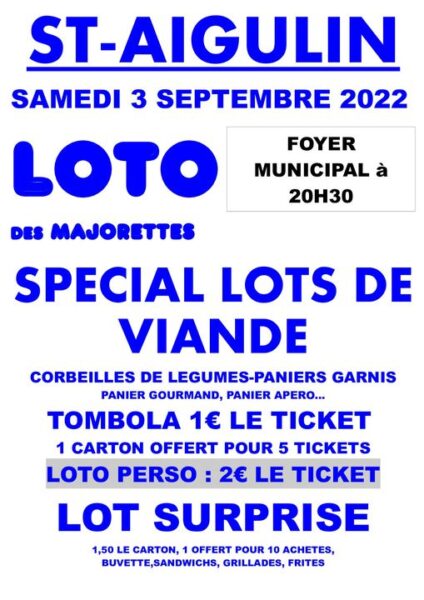 Loto des Majorettes de Saint-Aigulin - Saint Aigulin